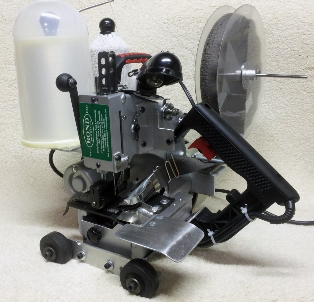 Model PBB-1X Portable Bobbinless Double Puller 2x2 TURF Binder w/ Turf ...