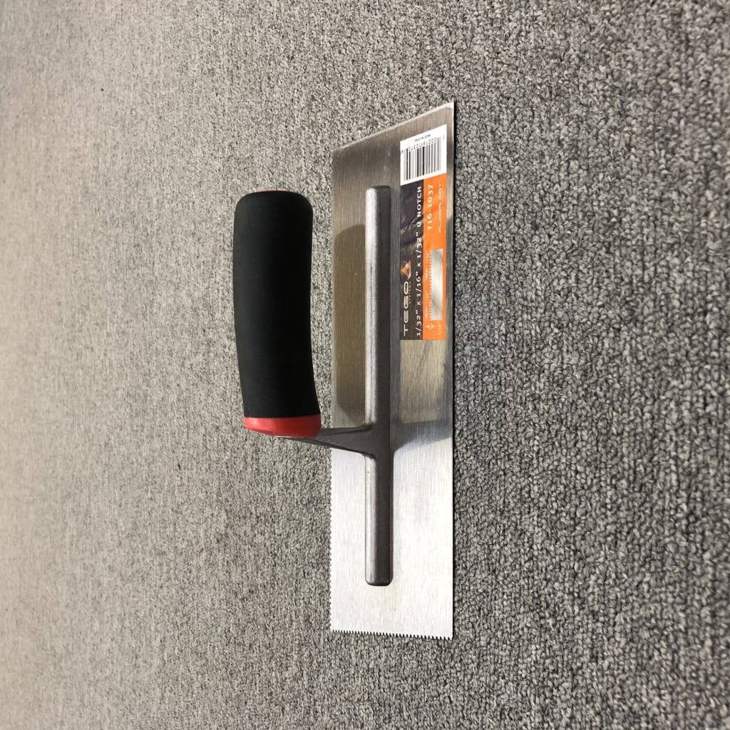 U-Notch Trowel Tile 1/16" x 1/32" x1/32" - Bond Products Inc